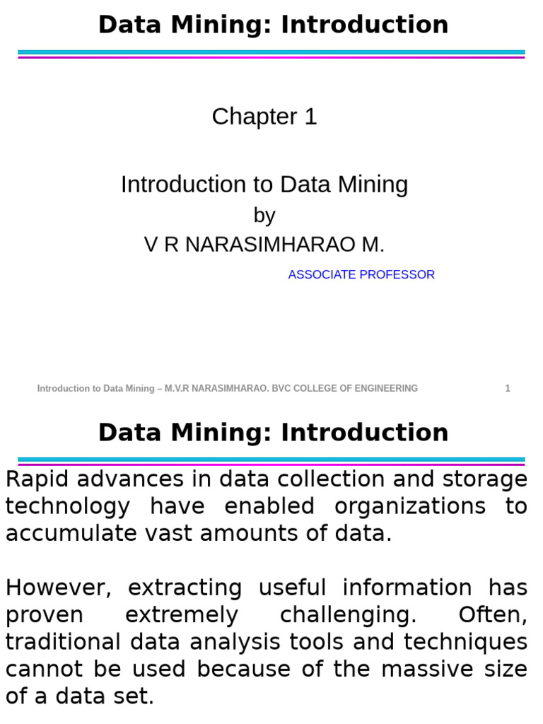 Chap1 Intro | PDF | Data Mining | Data