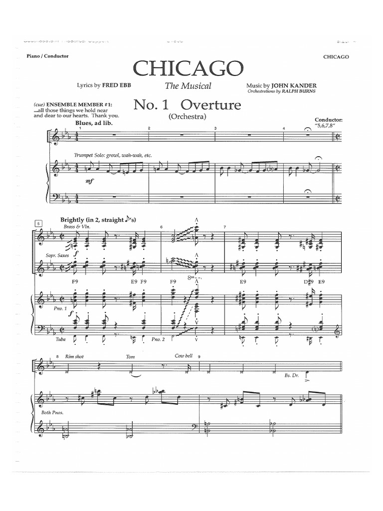 Chicago - All That Jazz | PDF