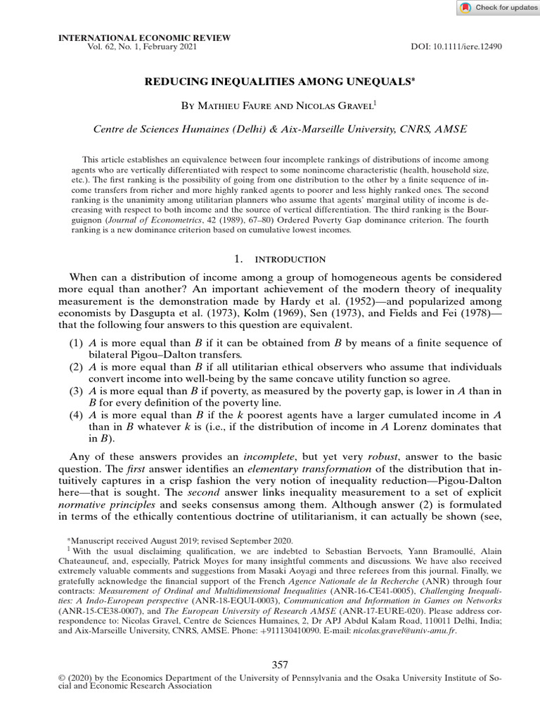 Faure Gravel IER | PDF | Poverty & Homelessness | Discrimination & Race Relations