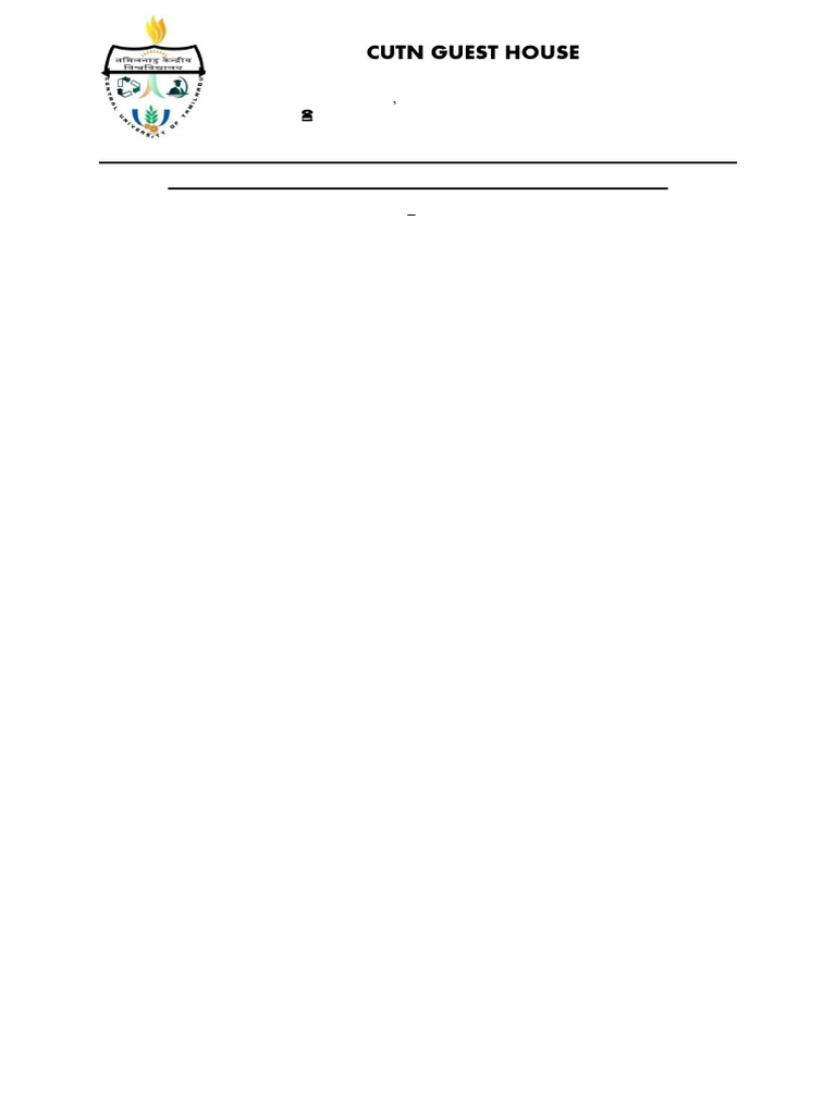 Guest House Requisition Form March2016 | PDF | Justice | Crime & Violence