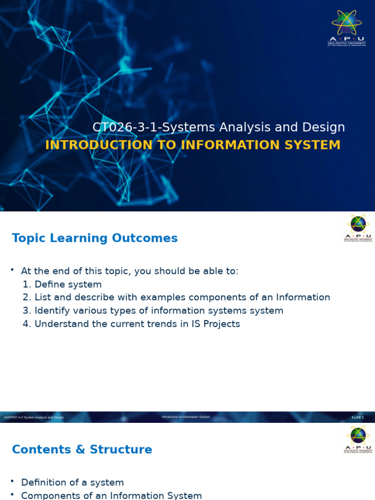 Week 01-Introduction To Information System | PDF | Agile Software Development | System