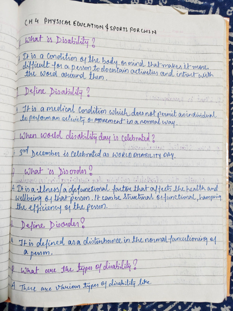 Physical Education and Sports For CWSN | PDF