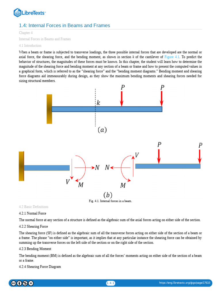 Internal Forces in Beams Analysis | PDF | Bending | Beam (Structure)