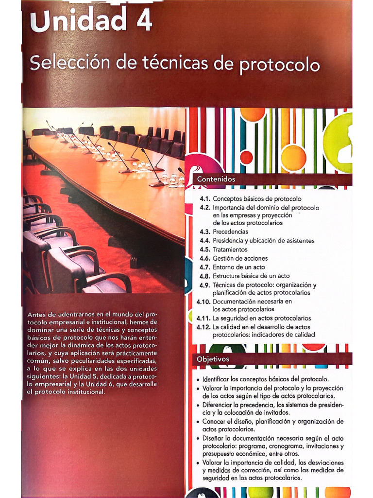 Protocolo Empresarial Tema 4 | PDF