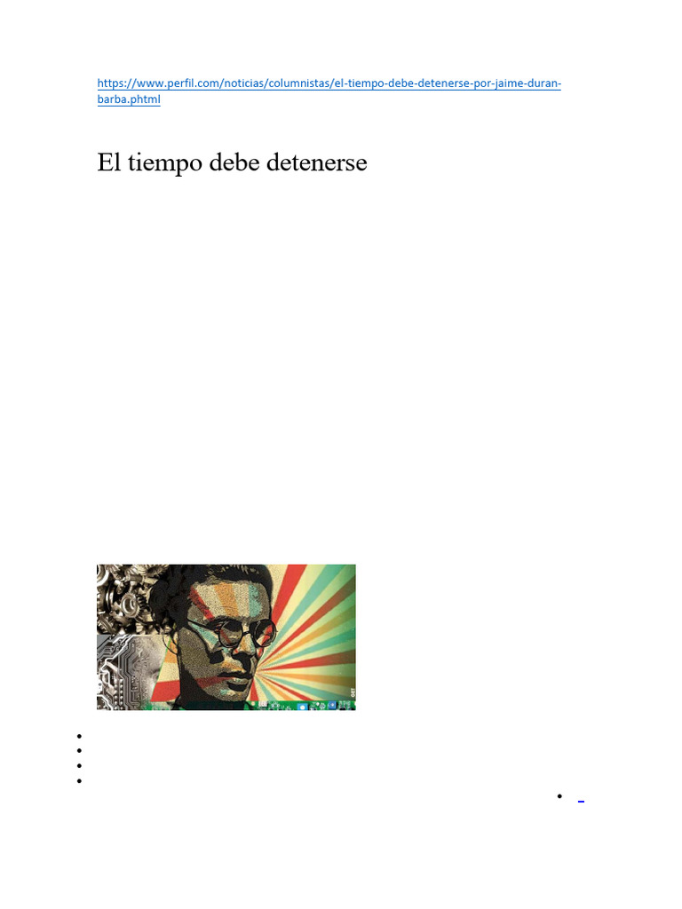 El Tiempo Debe Detenerse | PDF | Inteligencia artificial | Inteligencia ...