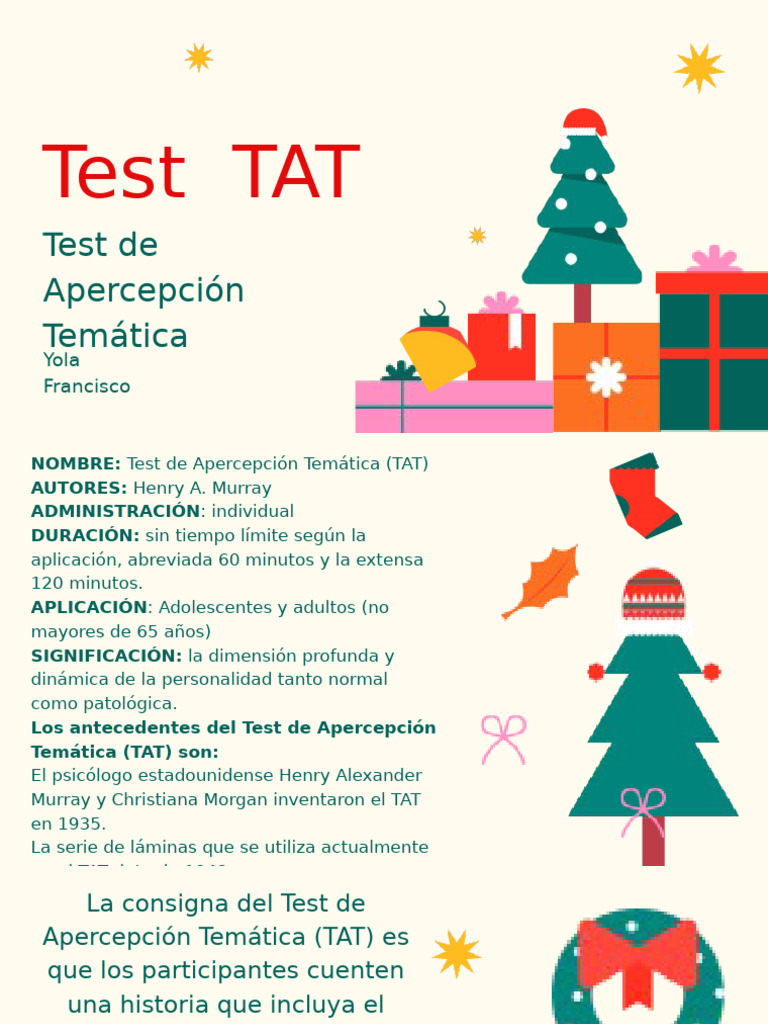 Test TAT | PDF | Relaciones personales, crianza y desarrollo personal