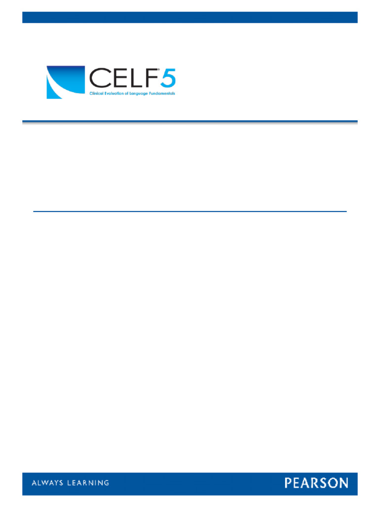 CELF-5 Subtest Descriptions | PDF | Linguistics