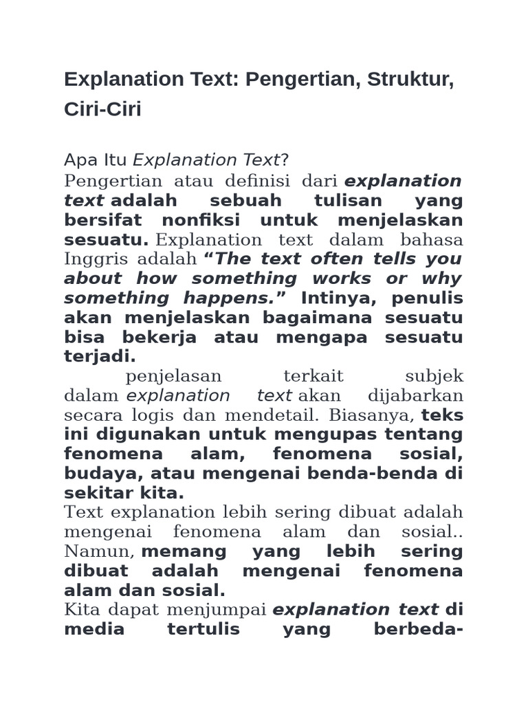 Explanation Text | PDF