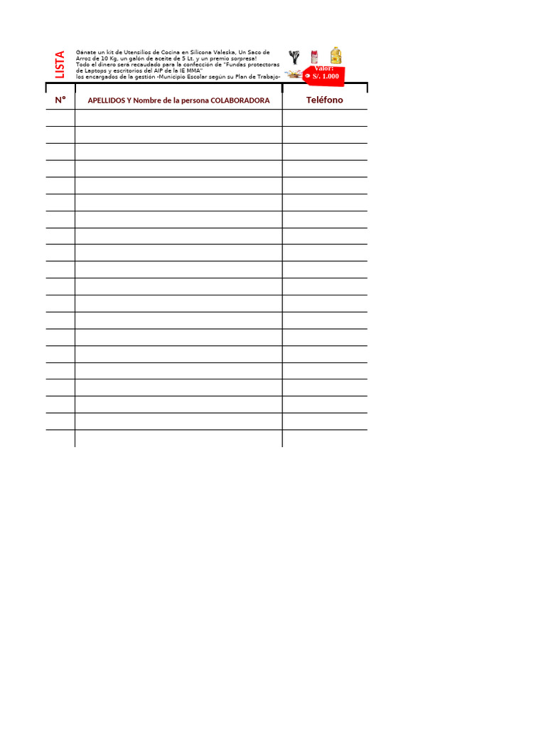 Rifa 2024 | PDF | Cocina, comidas y vino | Salud y bienestar