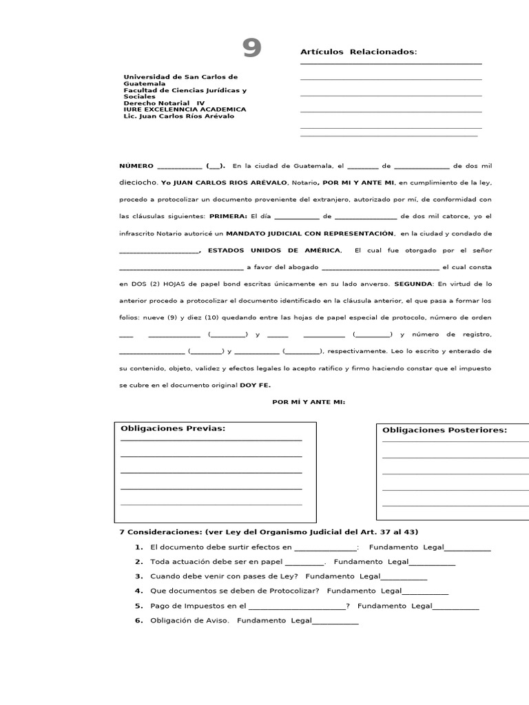 Protocolizacion de Documento Proveniente Del Extranjero | PDF | Gobierno | Justicia