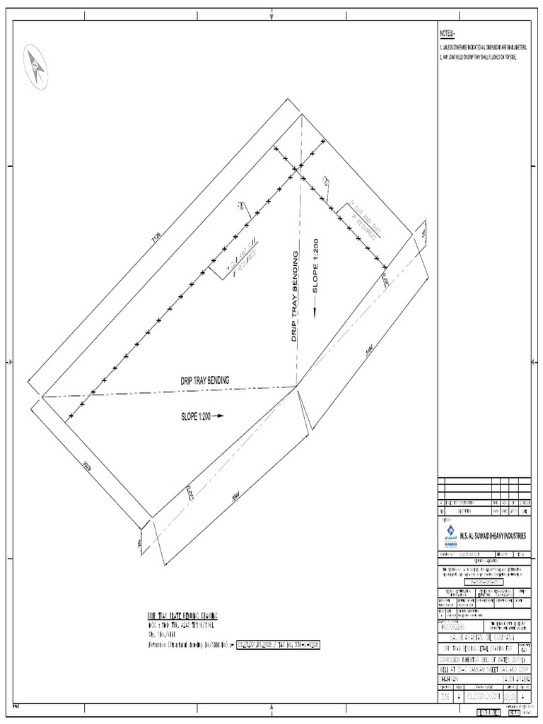 Drip Tray Drawing | PDF