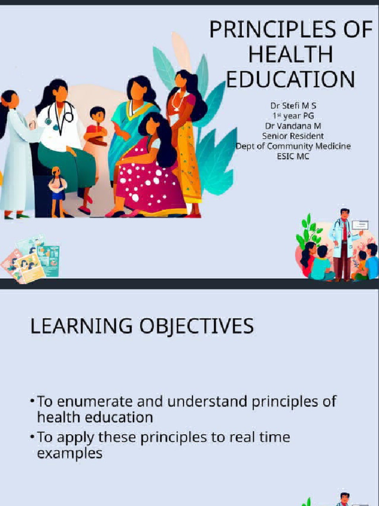Health Education Principles of Health Ducation PPTX 273255178 | PDF