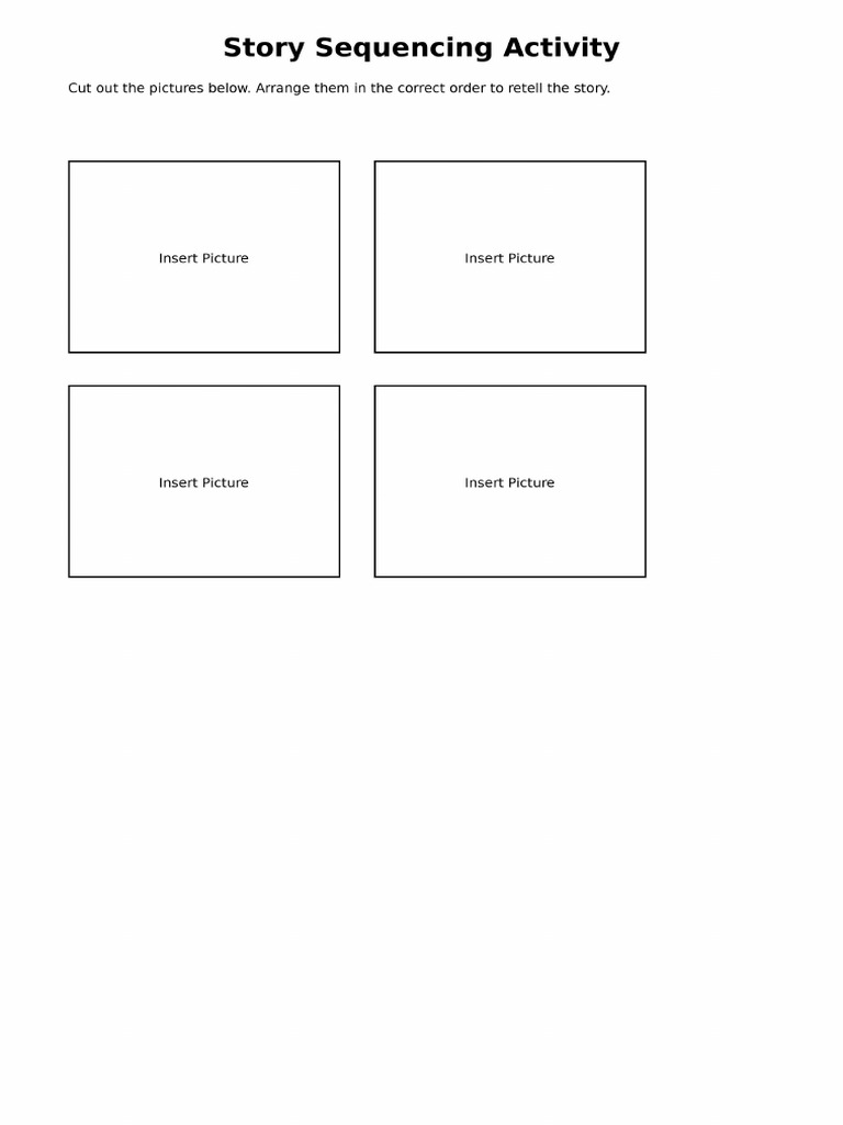 Story Sequencing Template | PDF