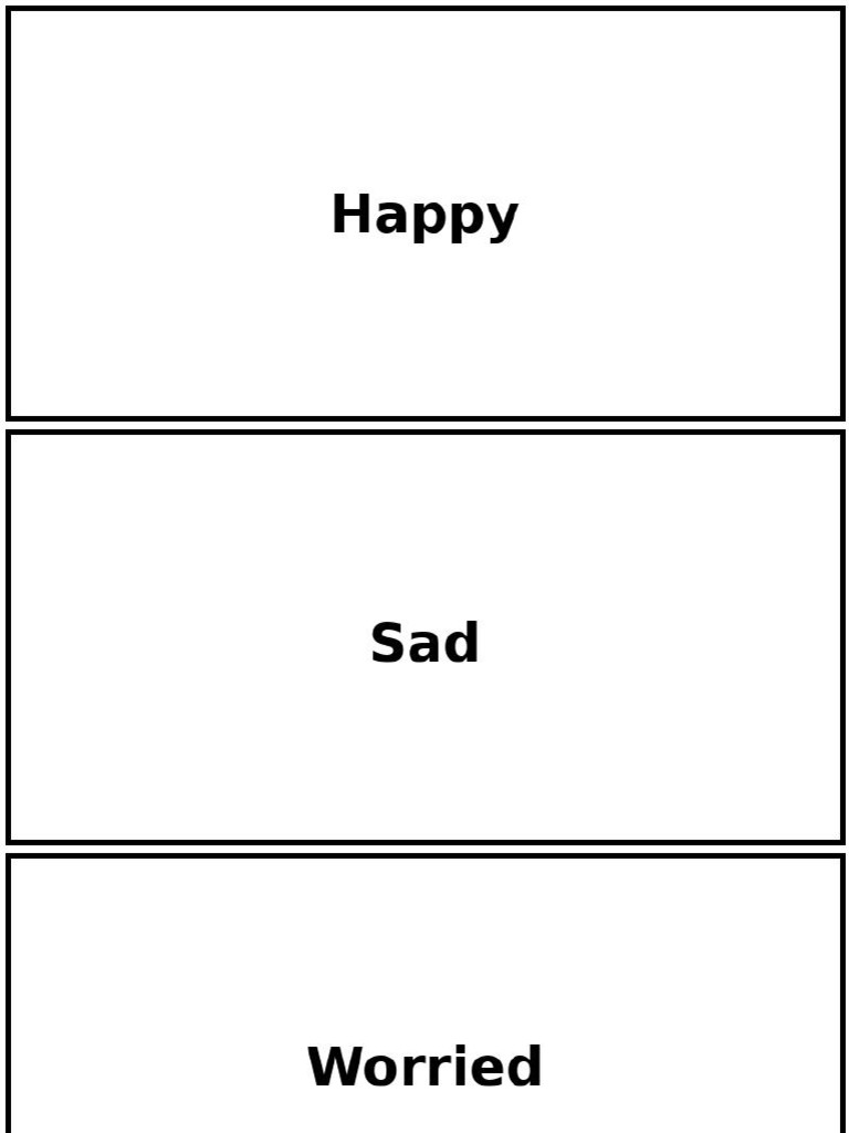 ESL Emotion Flashcards | PDF