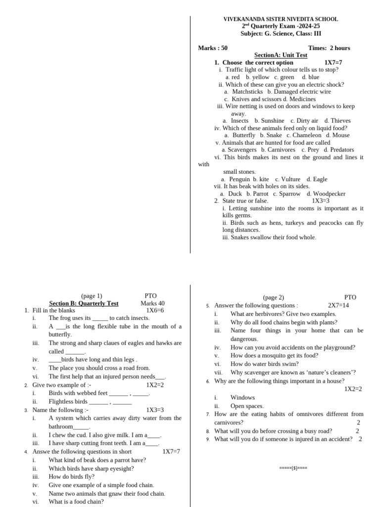 gsc_iii | PDF | Predation | Foods