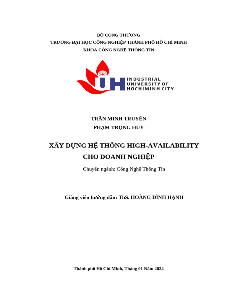 TL1-KLTN-PHAMTRONGHUY TRANMINHTRUYEN Final | PDF