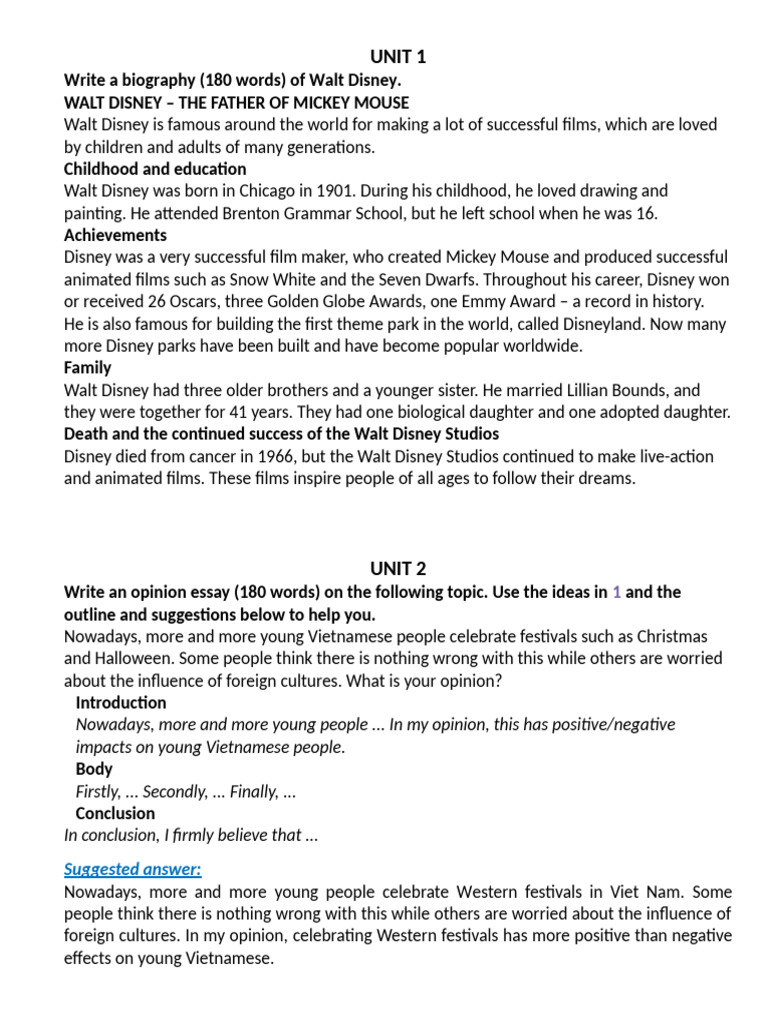 WRITING | PDF | Walt Disney | The Walt Disney Company