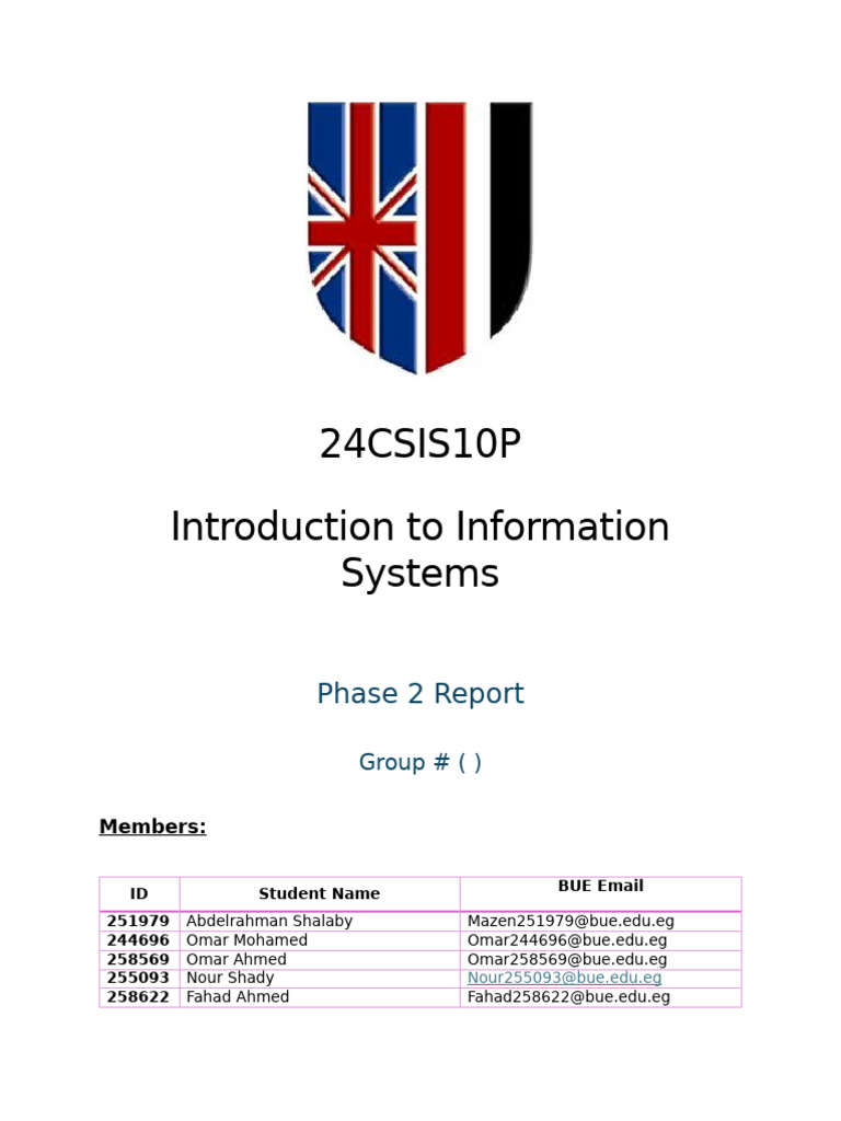 Project Phase One Submission | PDF | Databases | Information Retrieval