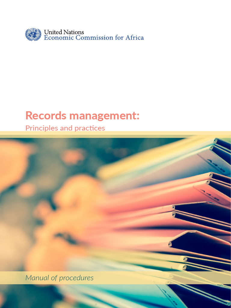 Records Management Principles Manual | PDF | Records Management | Business