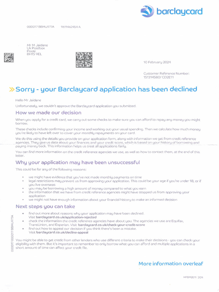 Barclaysdeclined | PDF