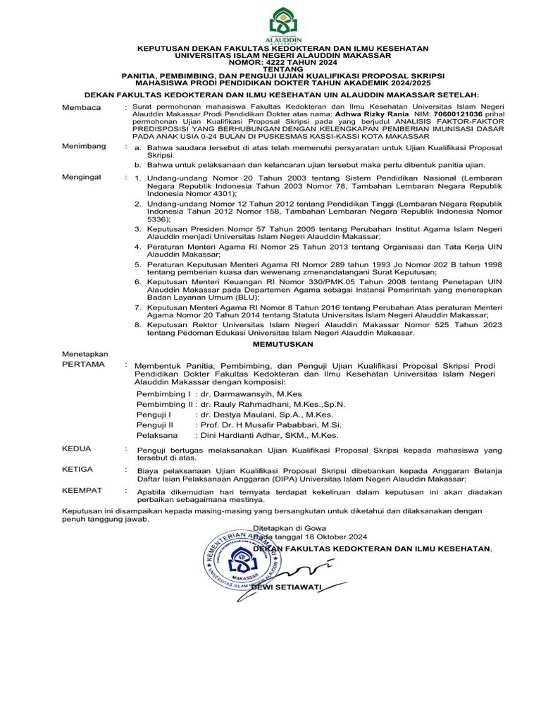 Permohonan Ujian Proposal | PDF | Pengembangan Diri | Kesehatan Holistik