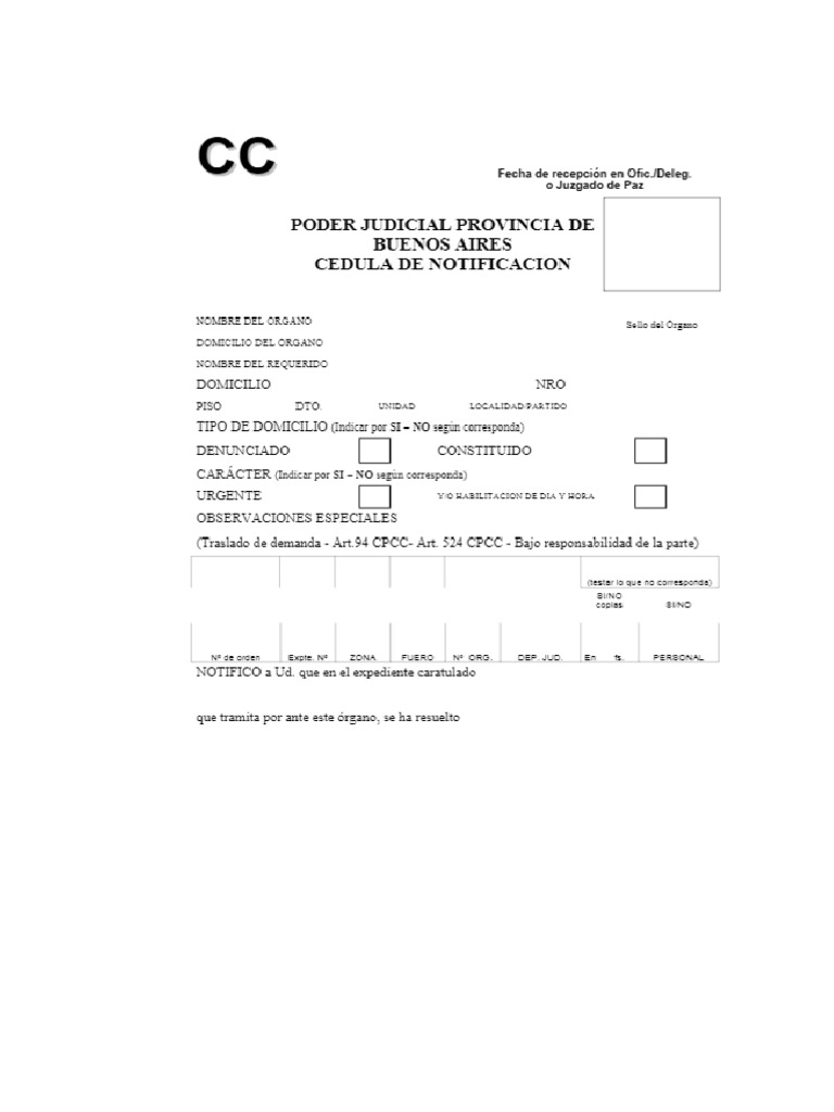 Modelo de Cedula | PDF