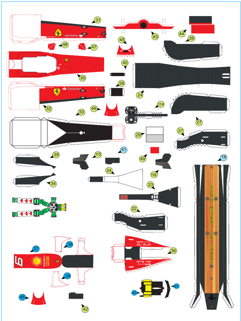 Papercraft Ferrari F1 et Modèles | PDF