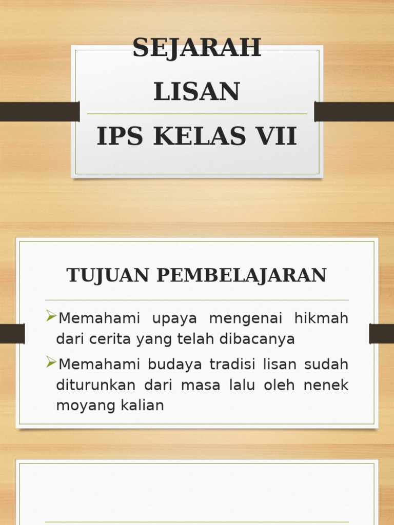 Sejarah Lisan | PDF
