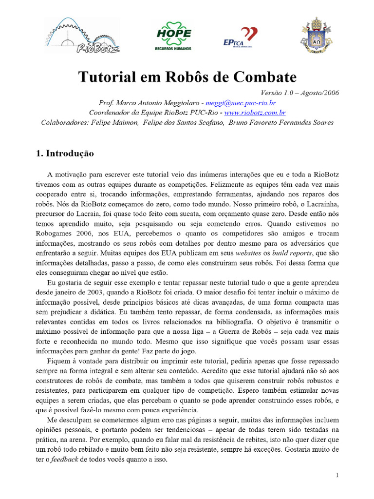 Tutorial Riobotz Riobotz | PDF
