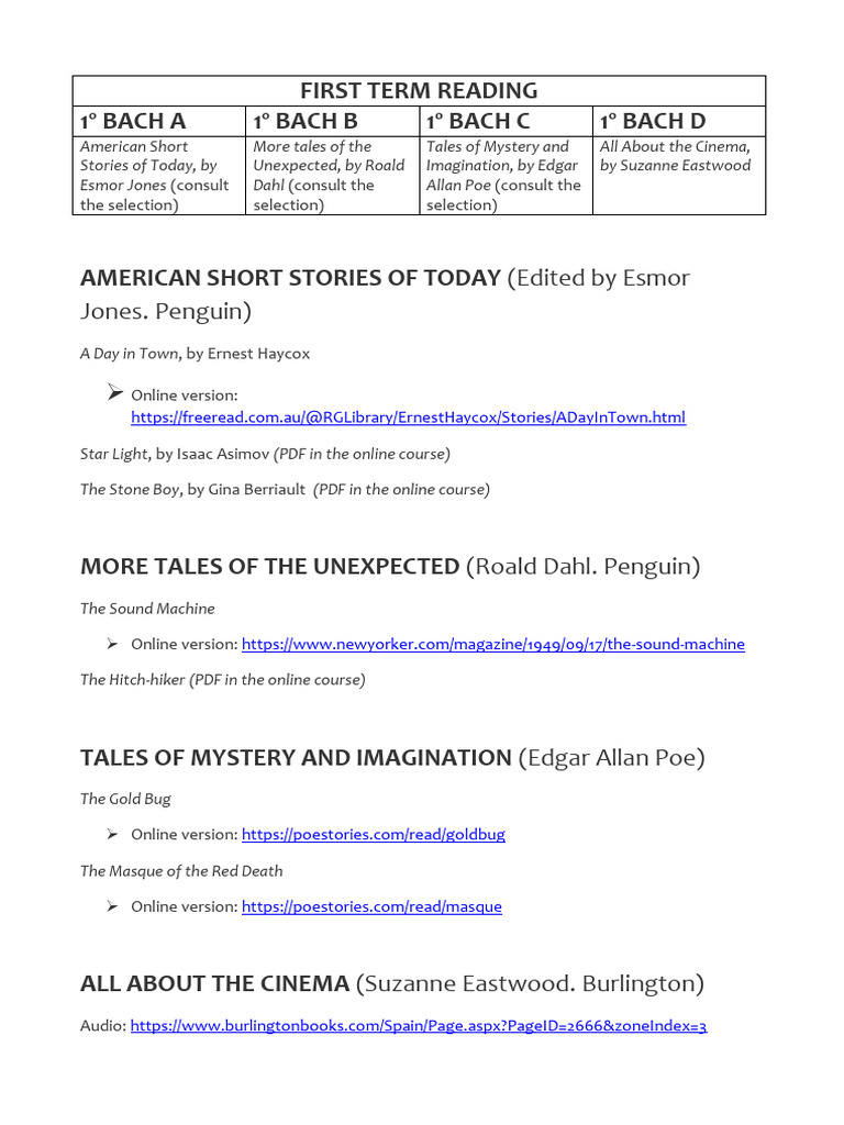 01 - First Term Reading | PDF