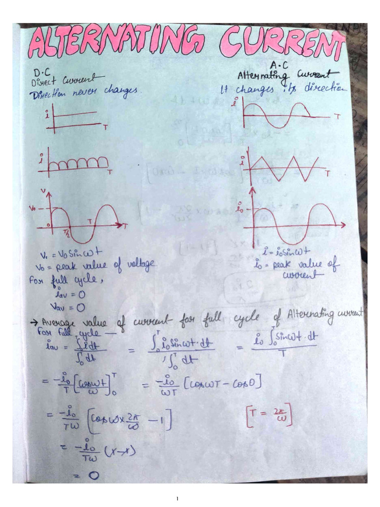 Alternating Current | PDF
