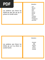 Uso de GE-GI y JE-JI para Niños | PDF