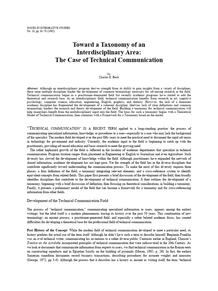05 Vol 10 PP 61 78 Beck | PDF | Communication | System