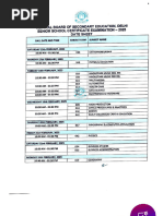 CBSE Class 12 Date Sheet | PDF