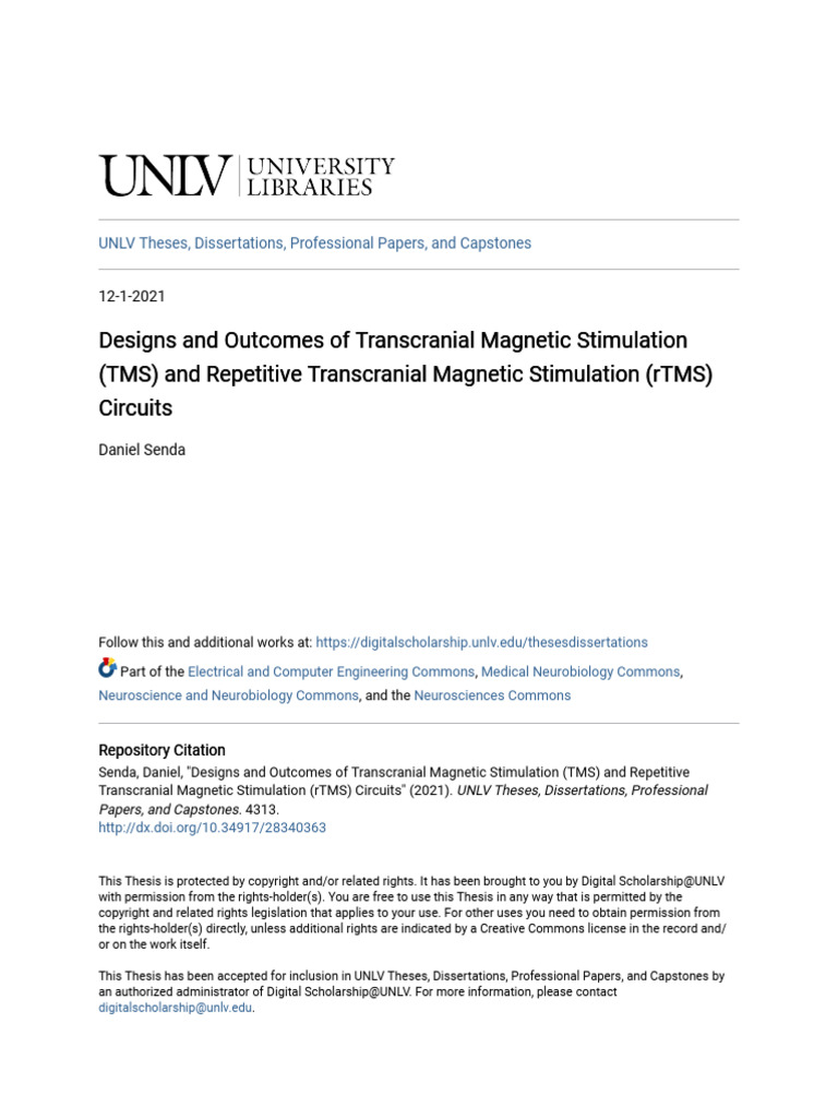 Designs and Outcomes of Transcranial Magnetic Stimulation (TMS) A | PDF ...