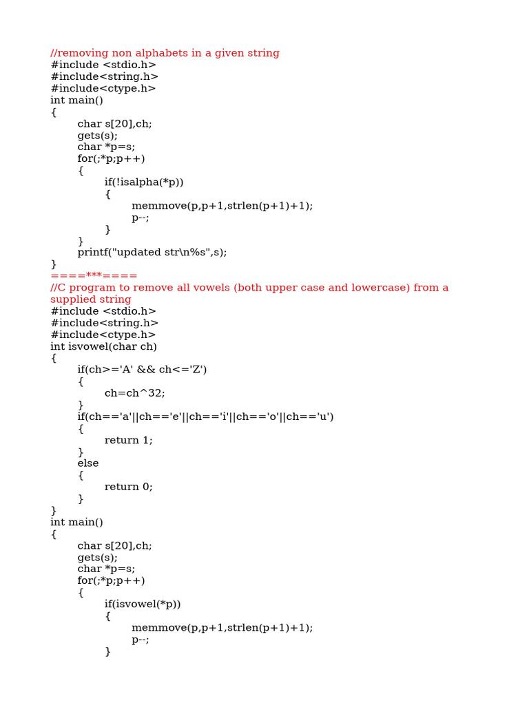 Strings - Progs2 (Memmove) | PDF | Linguistics | Writing