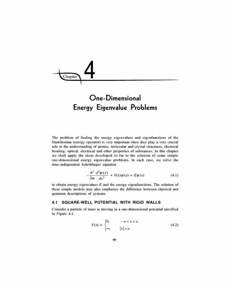 Square Well Potential | PDF