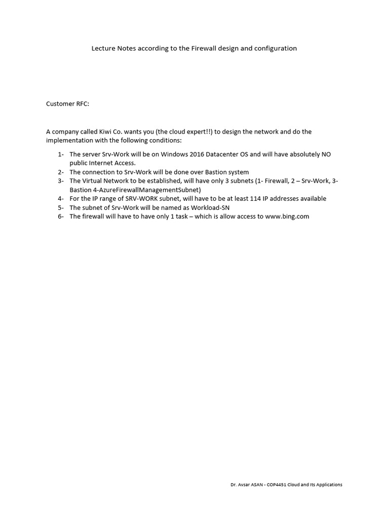 Firewall Lecture Notes and Demo | PDF | Internet Protocol Suite ...