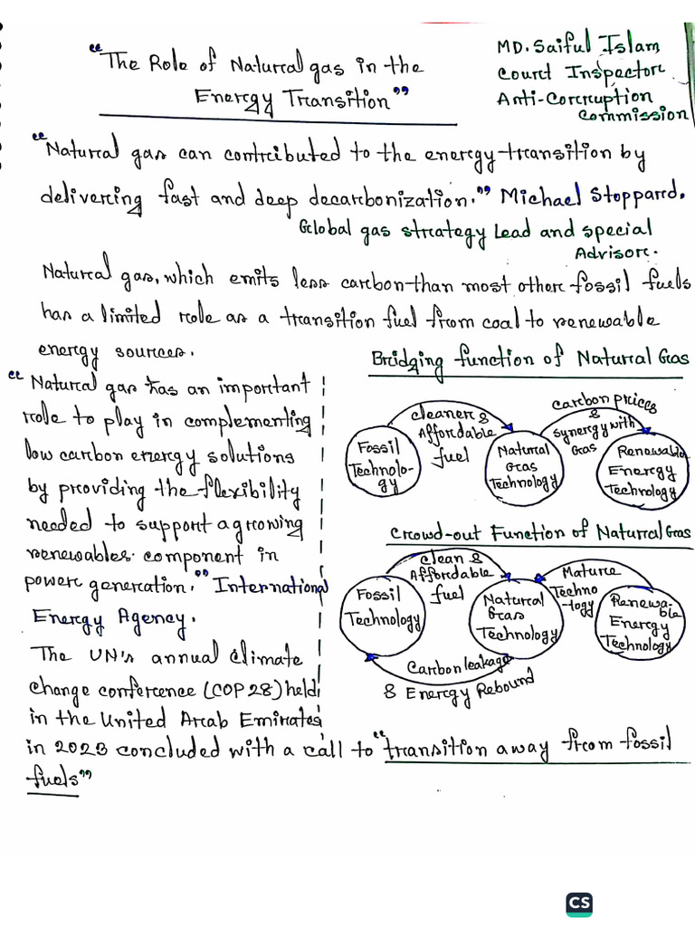 Natural Gas Energy Transition | PDF