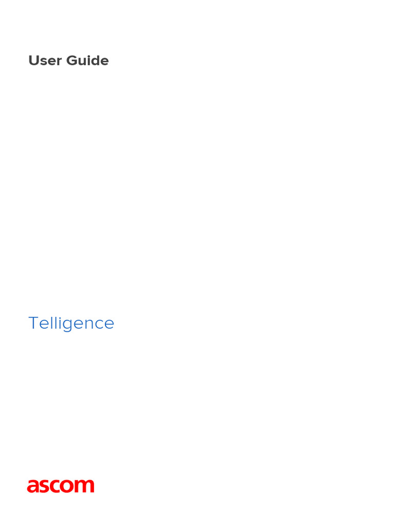 PM000224A Telligence User Guide Ver G | PDF | Telephone | Trademark