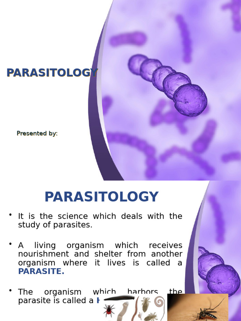 Introduction To Parasitology | PDF | Parasitism | Parasitology
