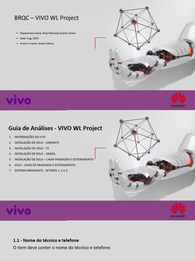 Guia de Análises - VIVO WL Project - V4.40 - Agosto 2024 | PDF ...