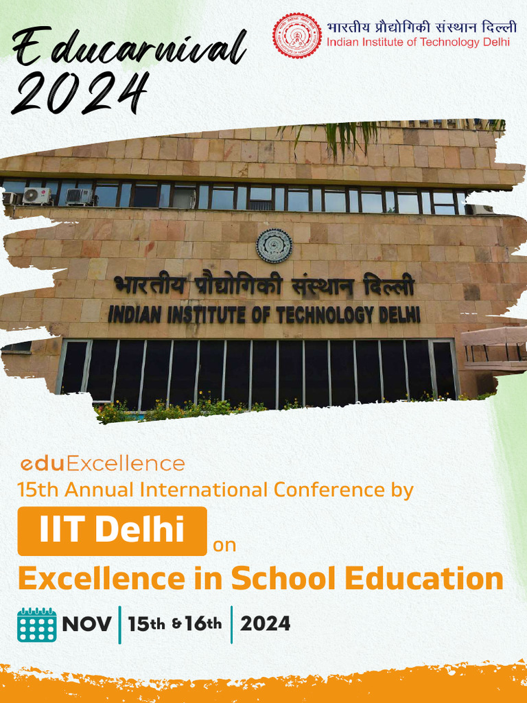 IIT Delhi Educarnival Brochure 2024 | PDF | Teachers | Learning