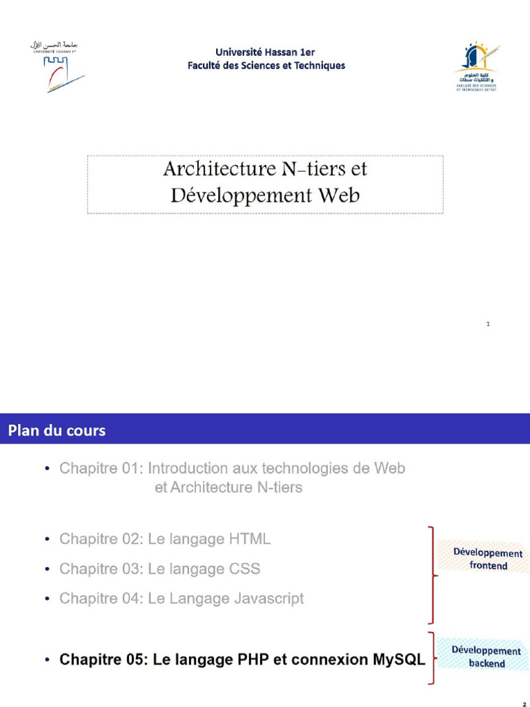 Chapitre 5 PHP | PDF