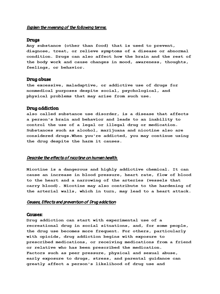 Biology | PDF | Substance Abuse | Human Diseases And Disorders