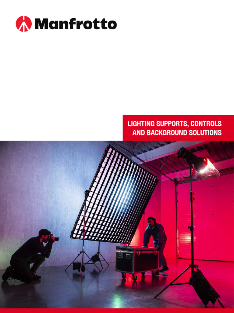 Manfrotto Lighting Supports Controls and Background Solutions Brochure ...