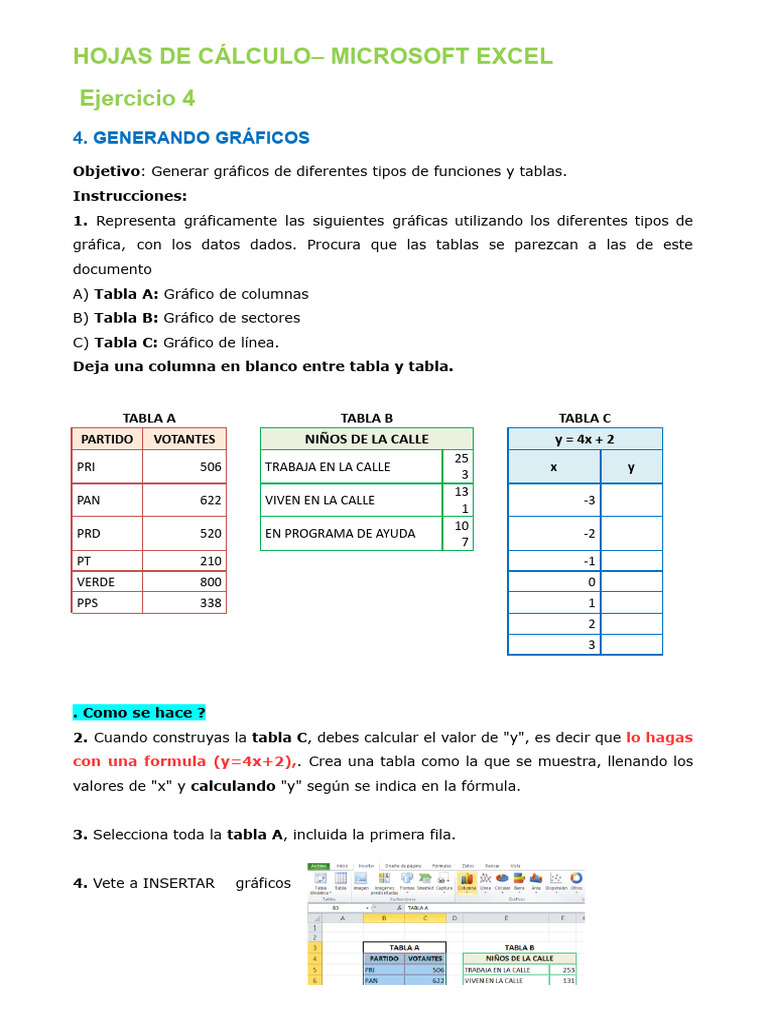Ejercicio4 Excel | PDF | Microsoft Excel | Software