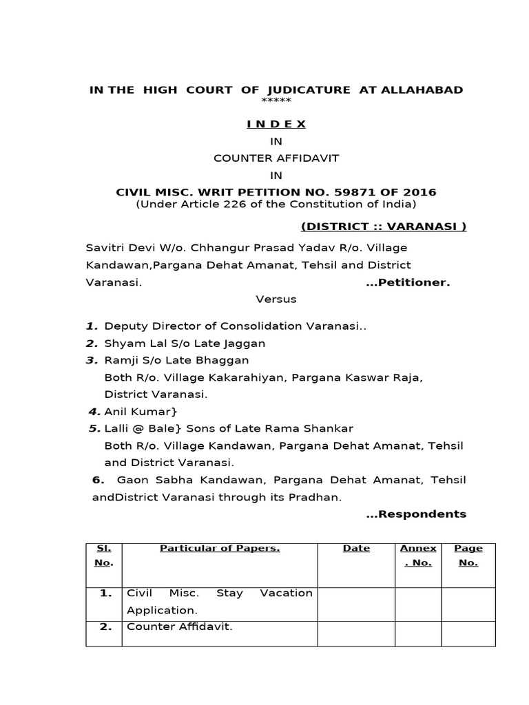 Counter Affidavit in Criminal Misc. Application No. 8686 of 2024 Pankaj Kumar vs. State of Up ...