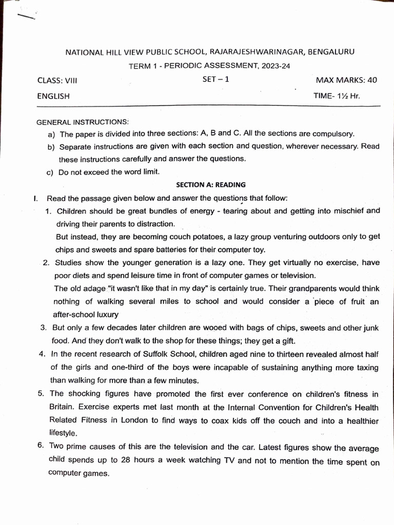 English class 8 | PDF | Forests | Agriculture