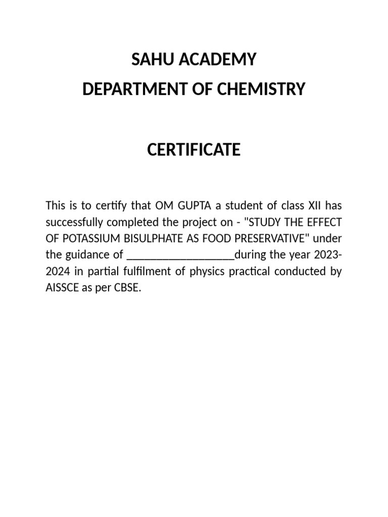 Chemistry Sahu | PDF | Food Preservation | Foods